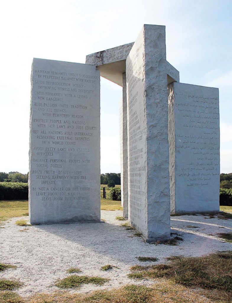 Georgia Guidestones Elberton, Ga. - The Municipal