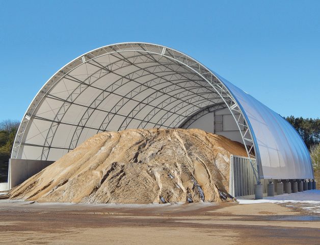 Building safe, efficient and long lasting salt and sand storage buildings